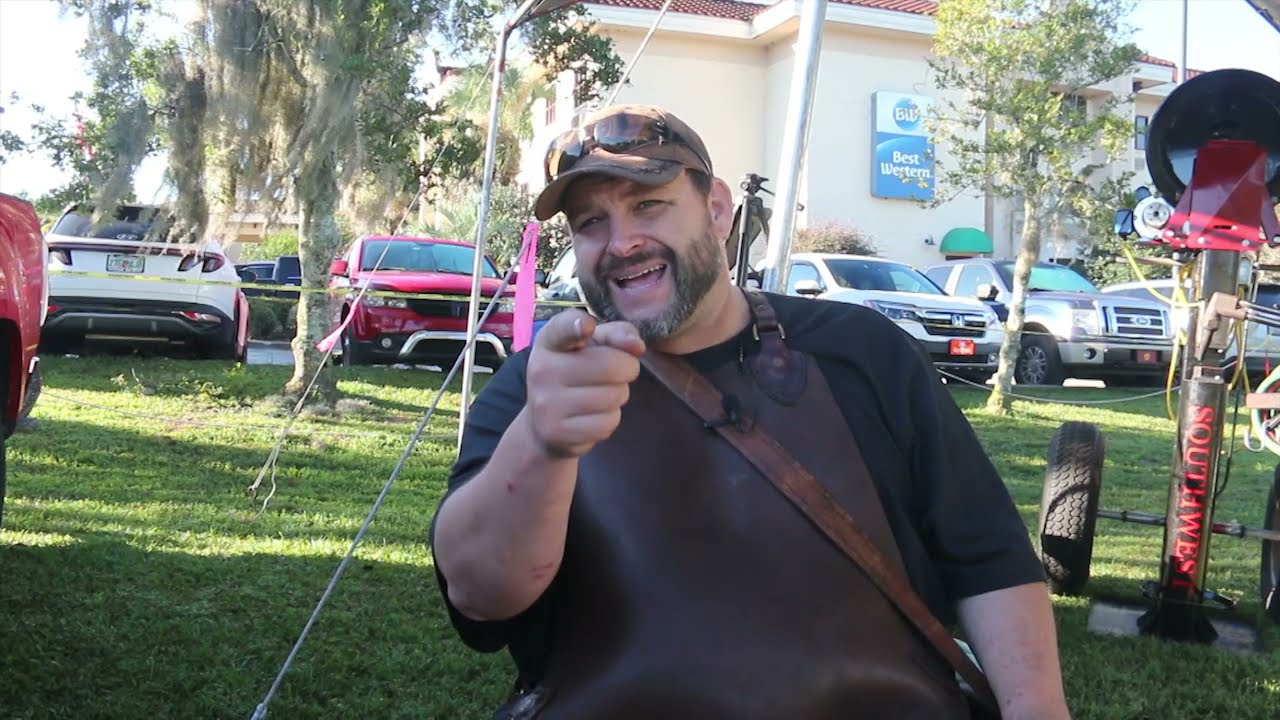Talking blacksmithing with Trenton Tye at the 2021 FABA Conference ...