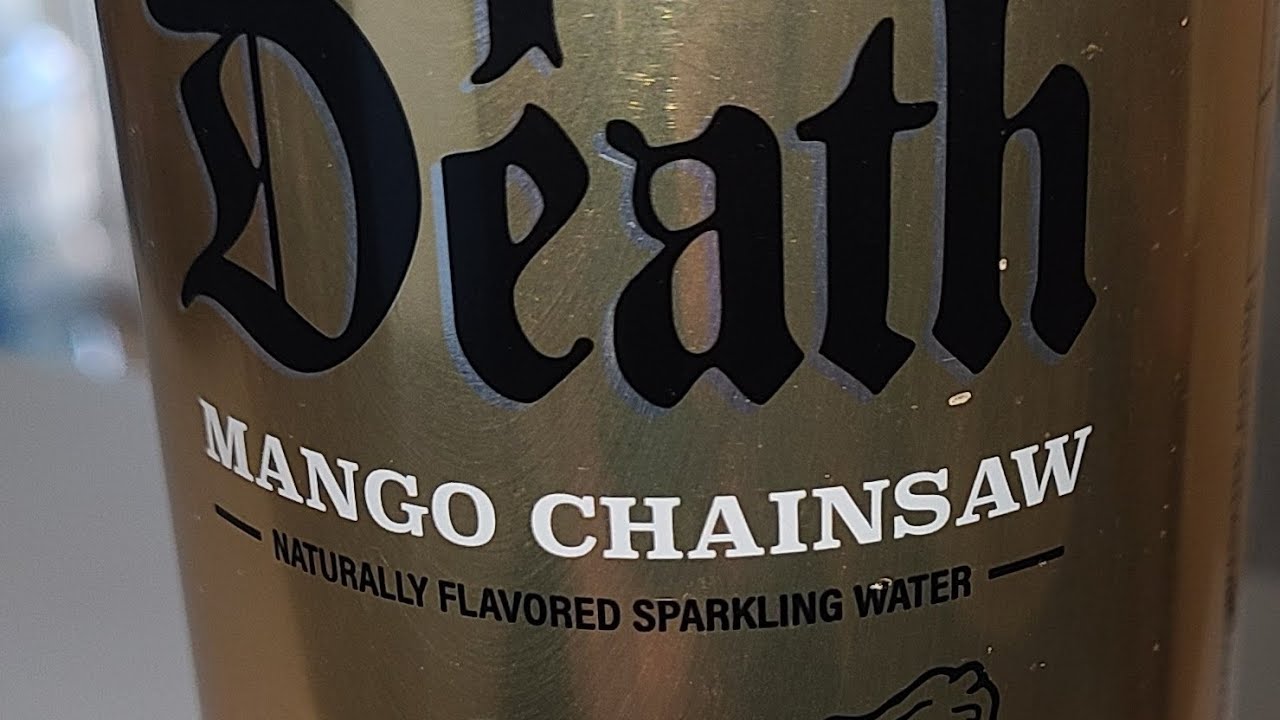 Drink slam review liquid Death mango flavored - YouTube