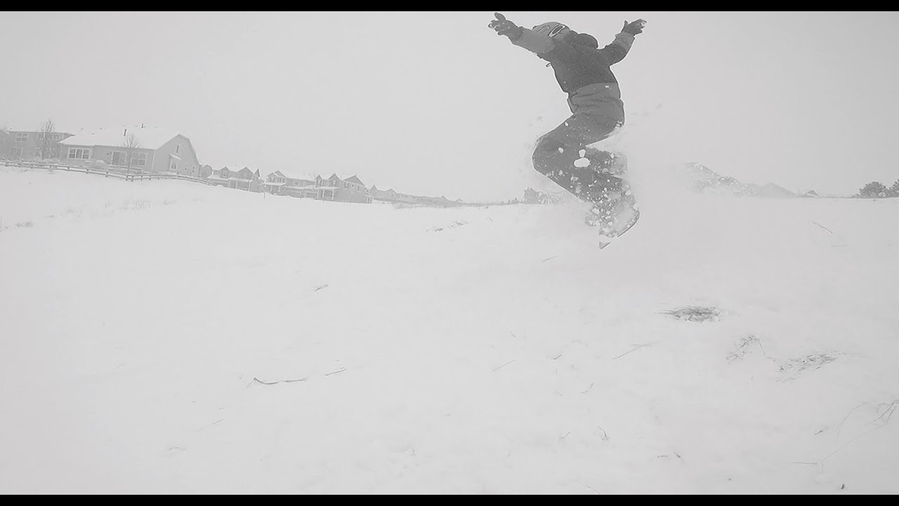 Blizzard Backyard Snowboarding - YouTube