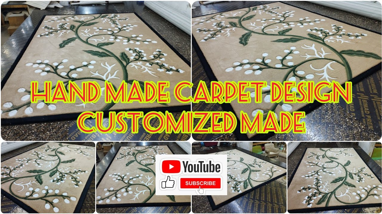 Hand Made Carpet Design/ Customized Made Carpet Design - YouTube