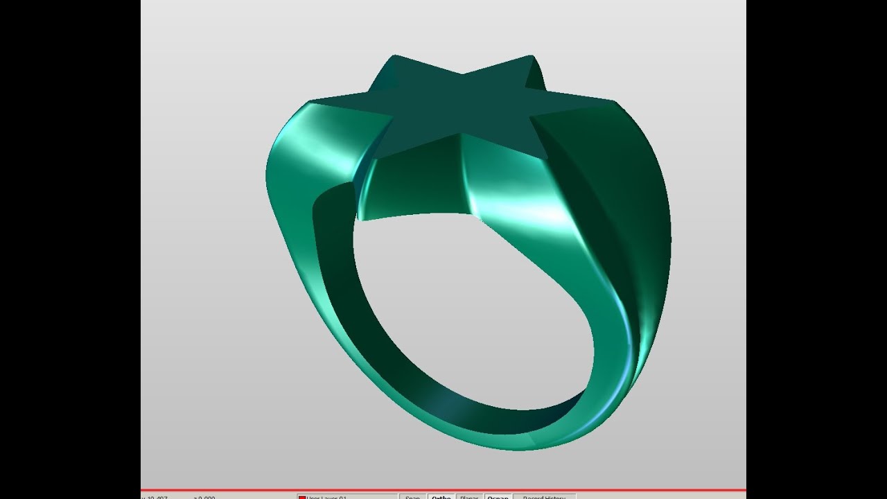 How to make star signet in ring in matrix and rhino in 10 min - YouTube