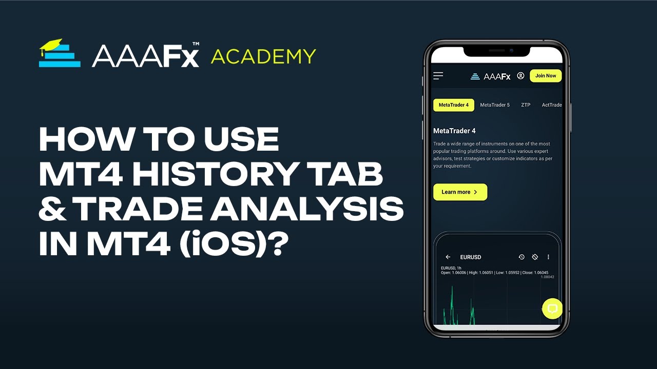 MT4 History Tab & Trade Analysis | MT4 iOS Tutorial | AAAFx - YouTube