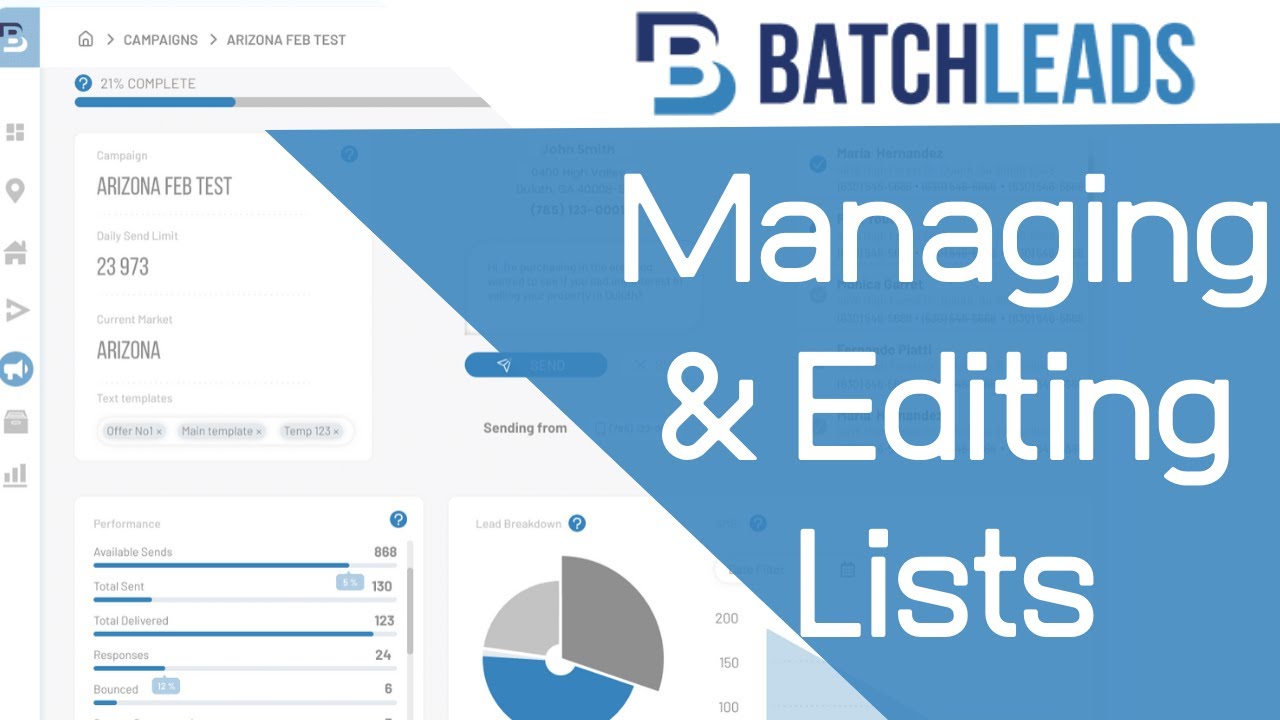Batch Leads Tutorial: Managing & Editing Lists - YouTube