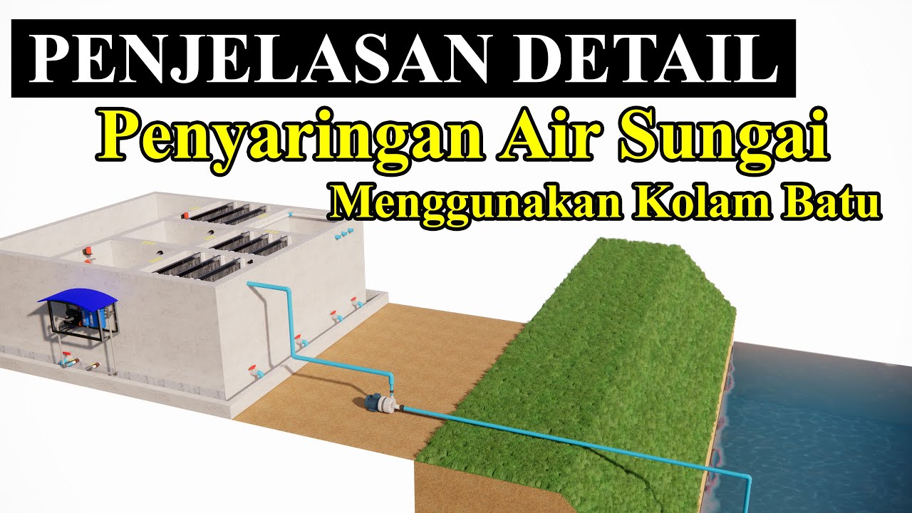 CARA MEMBUAT PENYARINGAN AIR SUNGAI SEDERHANA MENGGUNAKAN KOLAM BATU ...