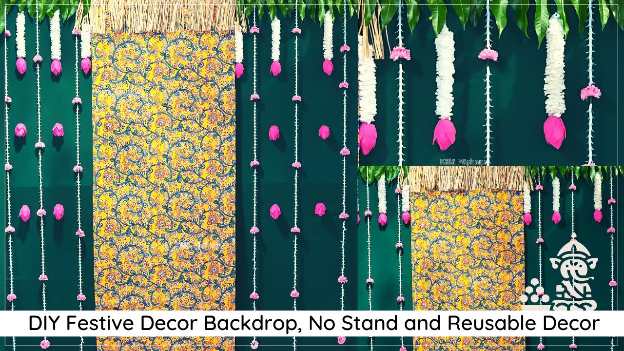 DIY Traditional Backdrop with NO backdrop stand | Easy, Reusable, Best ...