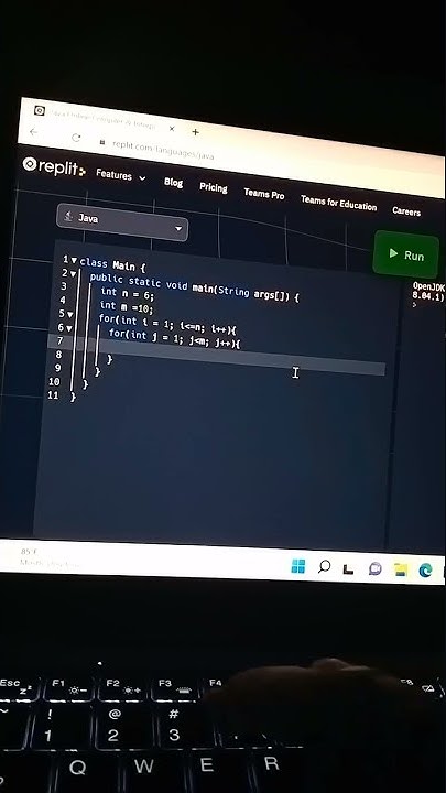 Rectangular Pattern Using Java Programmingjavatutorial Java Coding Programming Shorts