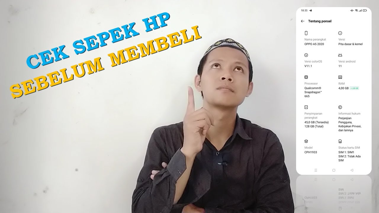 cara lihat sepek HP Oppo - YouTube