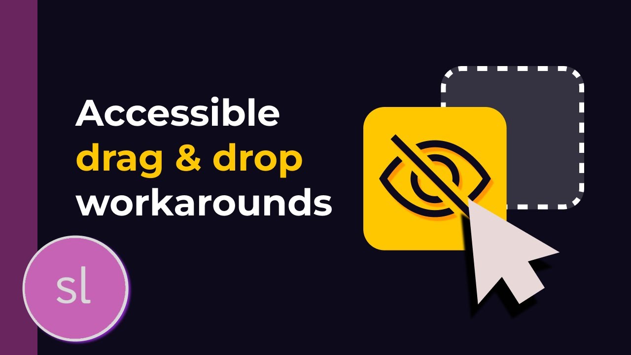 Accessibility workarounds for Storyline 360 Drag & Drop Exercises - YouTube