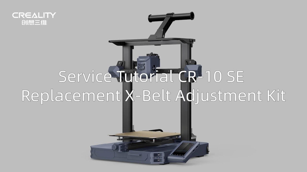 Servicce Tutorial CR-10 SE Replacement X Belt Adjustment Kit - YouTube