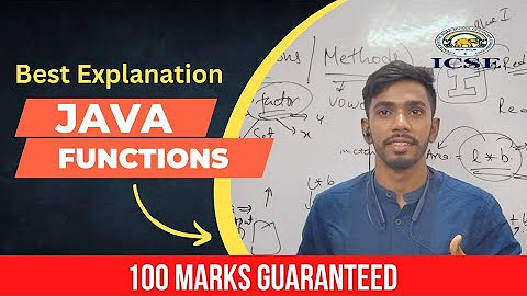 Functions in Java | ICSE computer class X - YouTube