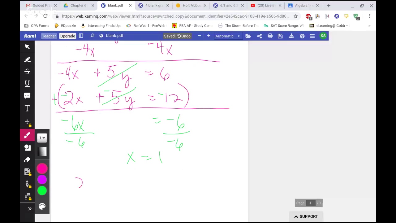 Math Lab - Algebra I - January 15, 2019 - YouTube