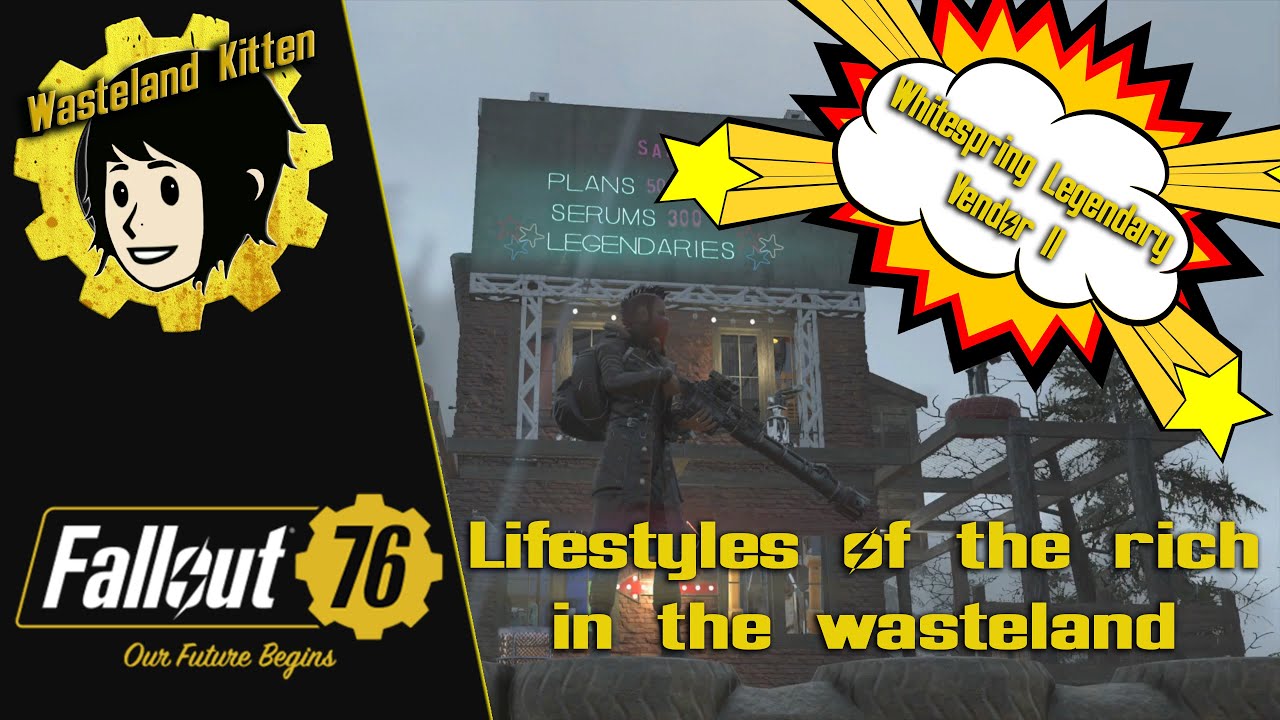 Fallout 76 C.A.M.P. Build Whitespring Legendary Vendor 2 - YouTube