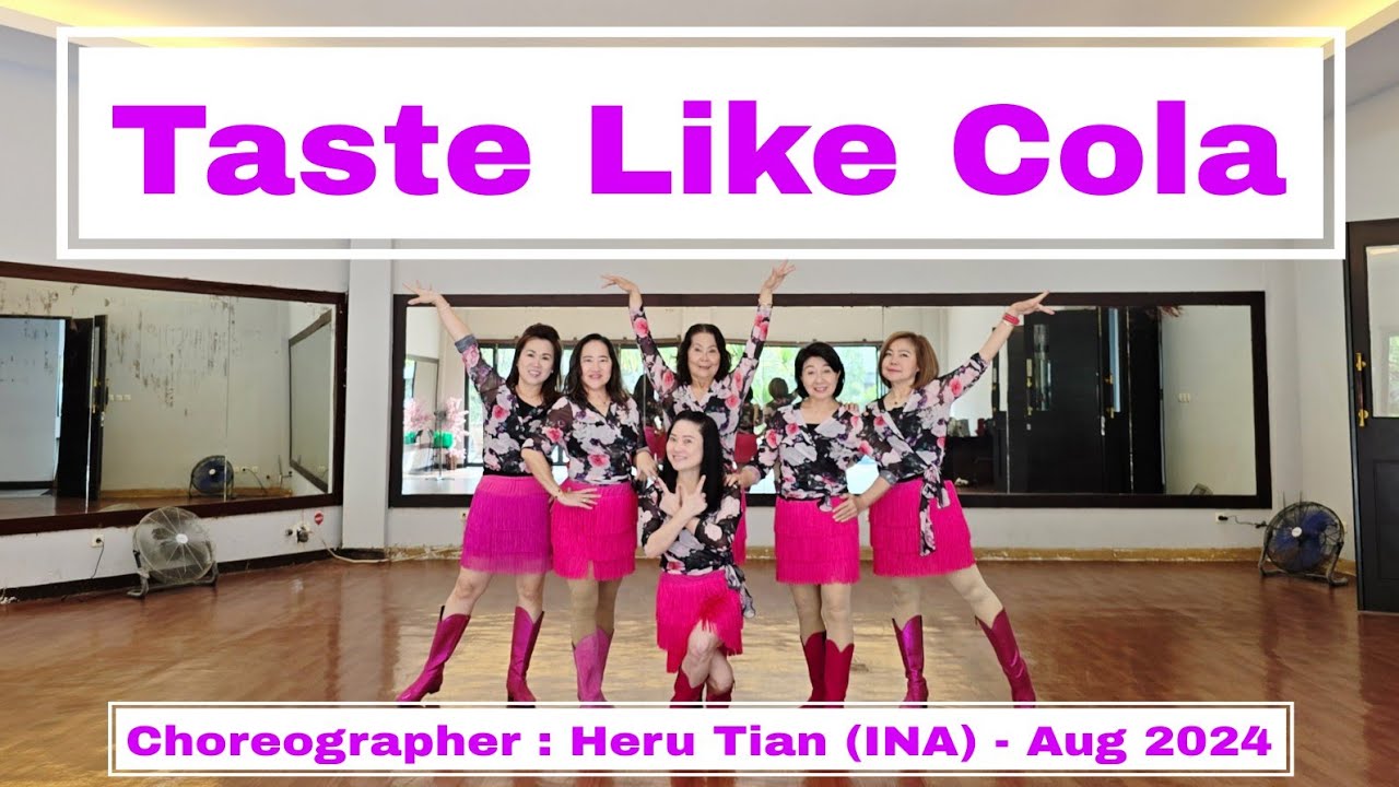 FF | Taste Like Cola | LINE DANCE | Improver Cha | Heru Tian - YouTube