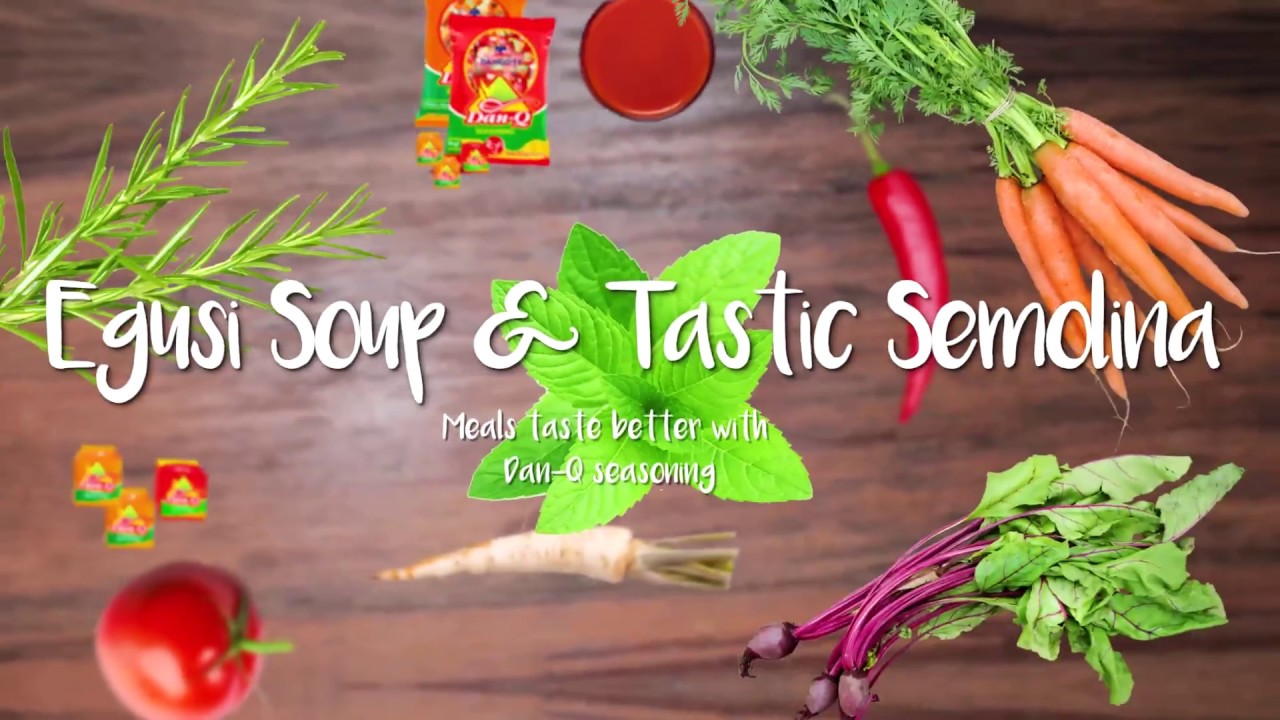 How to make EGUSI SOUP & TASTIC SEMOLINA - YouTube