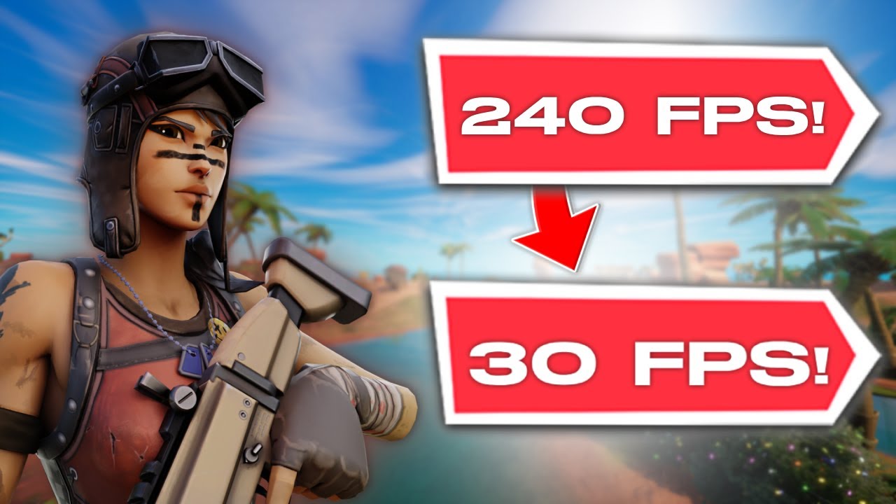 I played fortnite on every fps! - YouTube