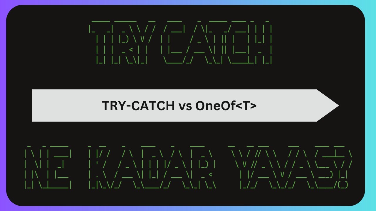 Trycatch Ne Kadar Yavaş Trycatch Vs Oneof Youtube