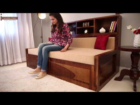 Best Sofa Cum Bed 2026 | Savannah Teak Finish with Offers