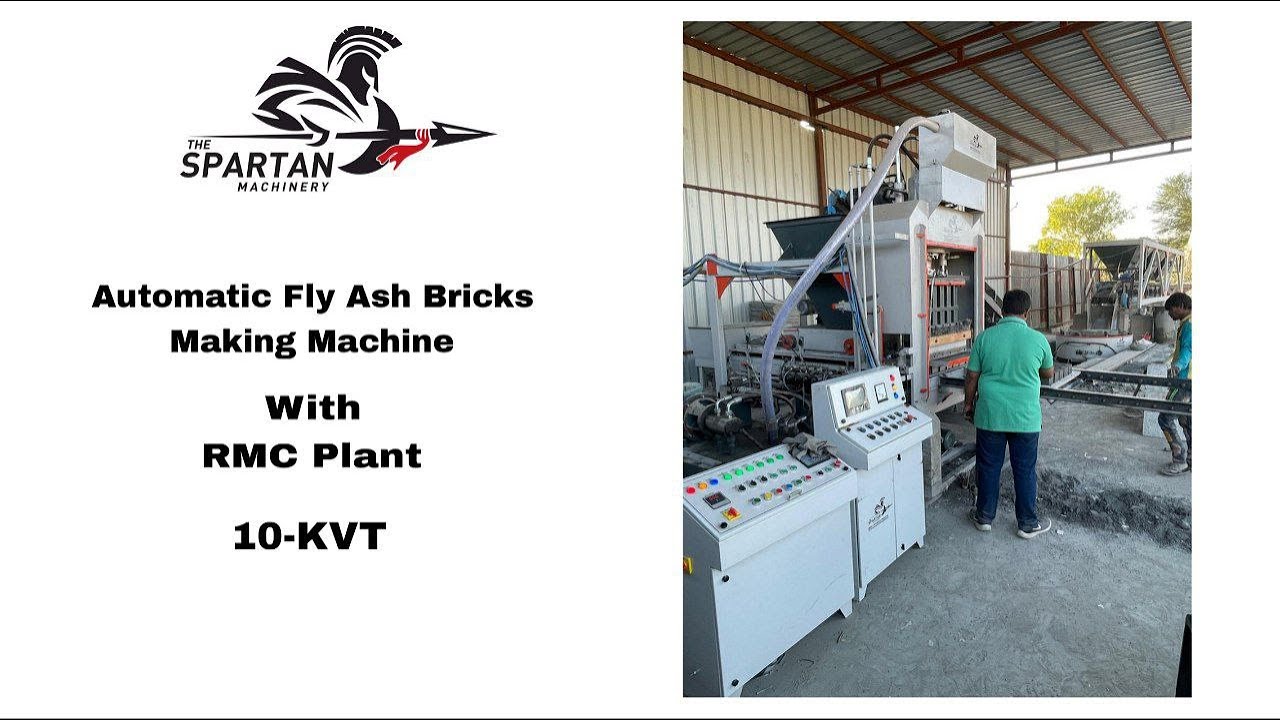 Automatic Fly Ash Brick Making Machine With RMC Plant | Fly Ash Brick ...