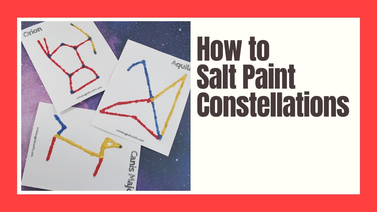 Learn How to Make a Constellation with Salt Painting - YouTube