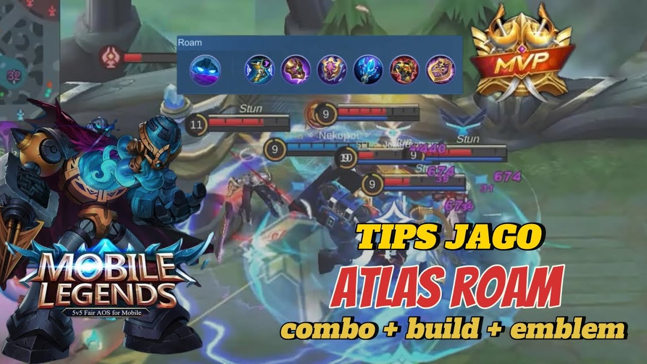 CARA MAIN ATLAS META TERBARU 2024 ! BUILD + ITEM ATLAS 2024 ROAM ...