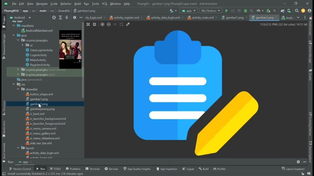 TUTORIAL MEMBUAT LAYOUT LOGIN DI ANDROID STUDIO dengan java - YouTube