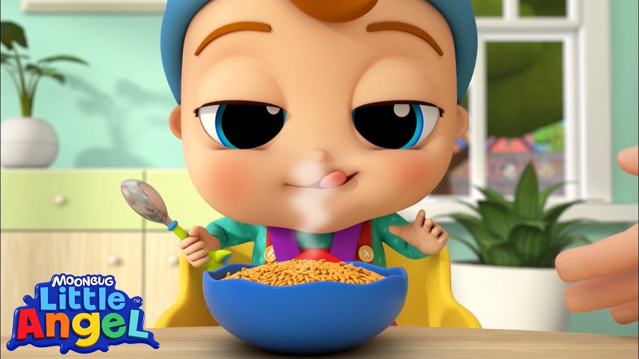 Mealtime Song - Little Angel | Food Cartoons & Nursery Rhymes | Moonbug ...