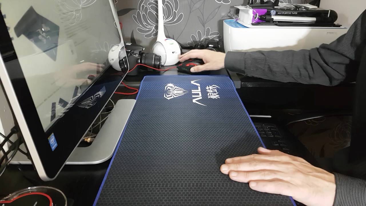 Review - AULA Professional Extended Large Gaming Mat - YouTube
