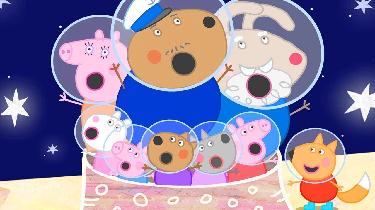 Peppa Pig English Episodes üöÄ Flying to the Moon in a Space Rocket to ...