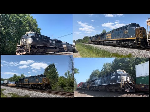 Went to Ravenna, Ohio to go railfan NS and CSX with friendly crew and 2 ...