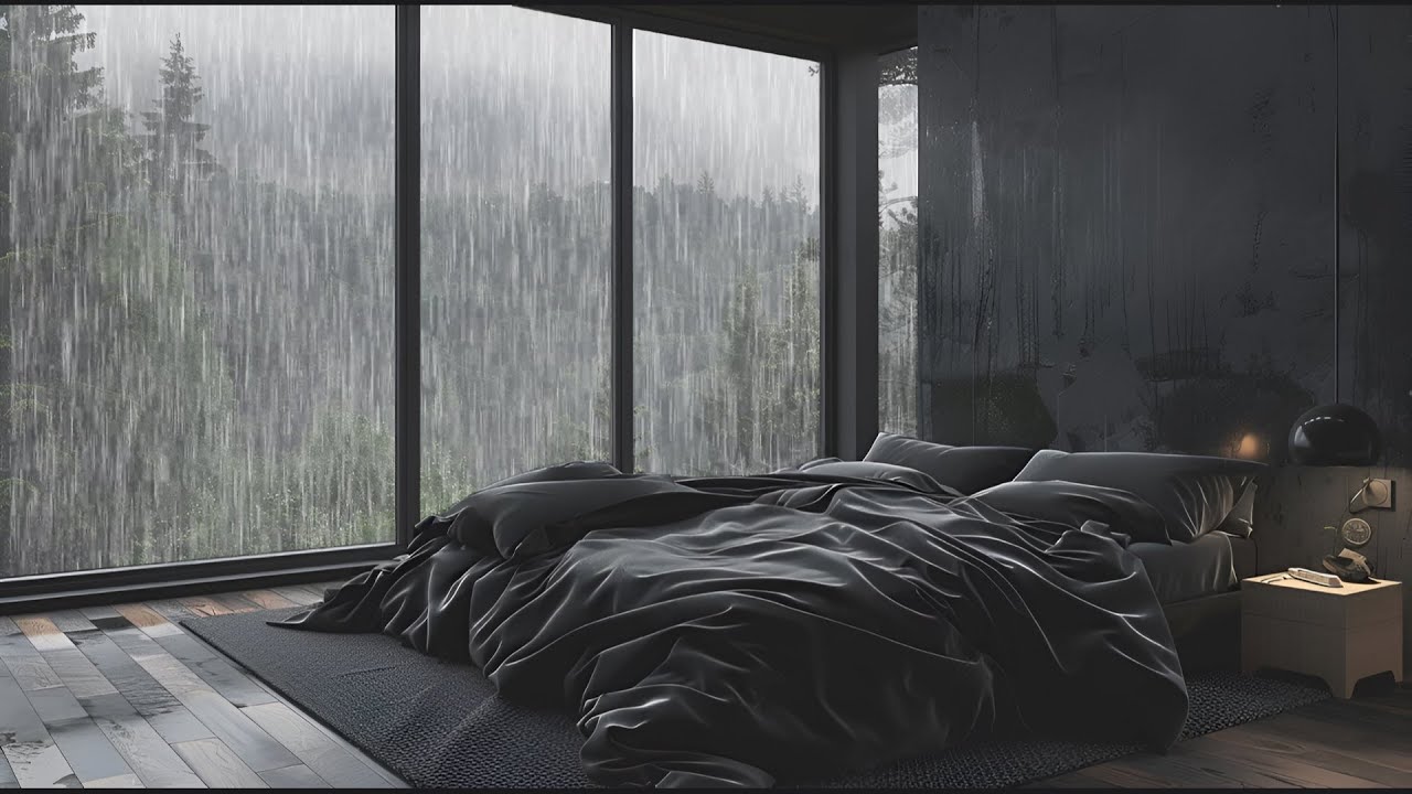 Relaxing and falling asleep to the sound of rain || Soothing sounds of ...