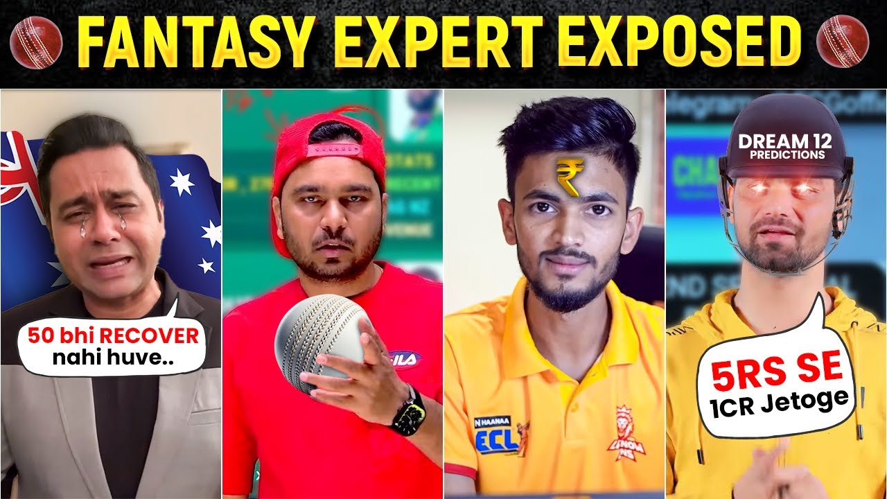 Exposing Fake Predictions Of Fantasy Cricket Experts Ft Aakash Chopra ...
