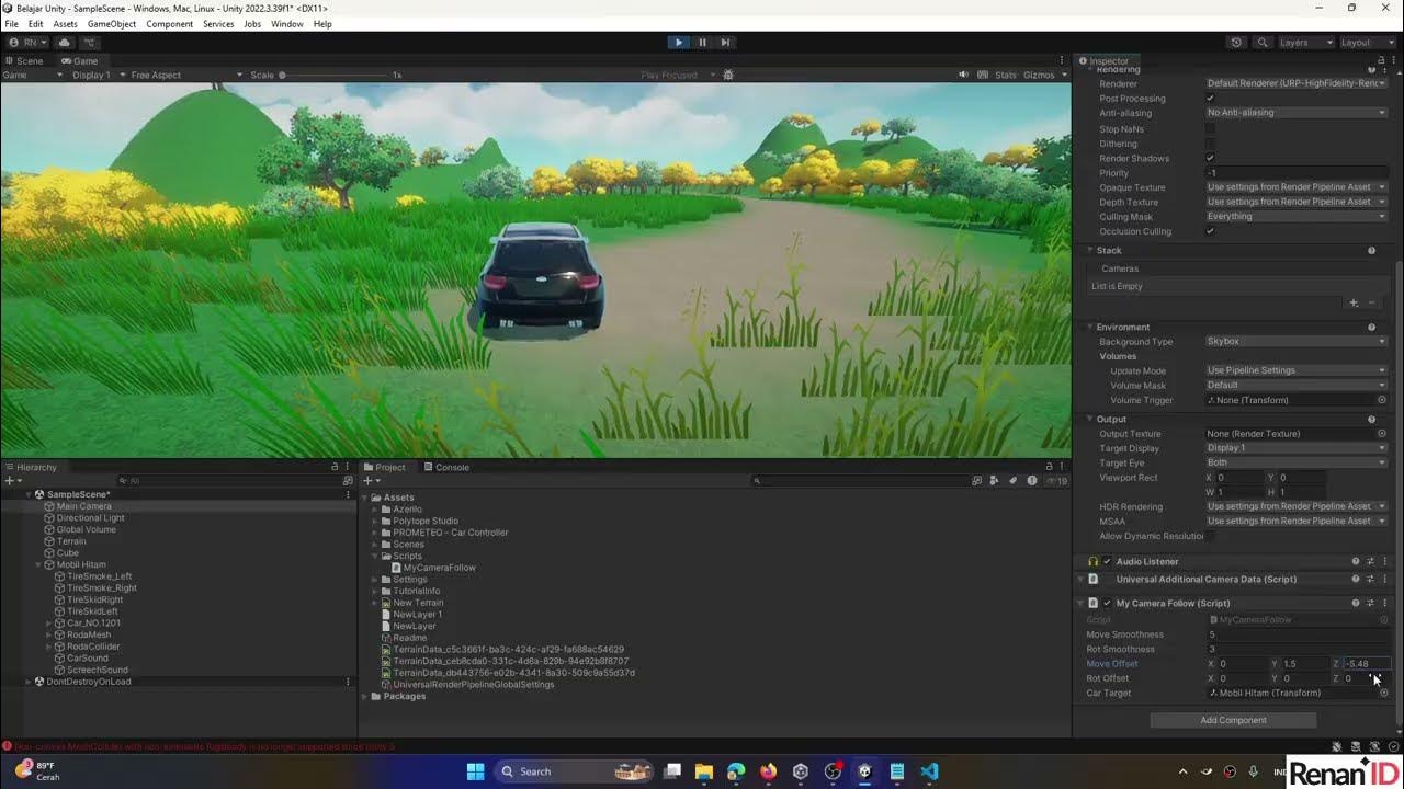 Membuat Game 3D Dengan Unity Part 6 - Camera Follow - YouTube