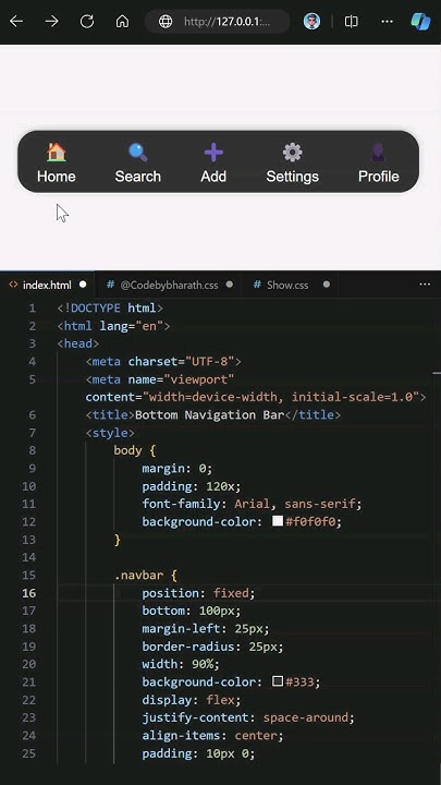 Day 045 🔥micro Css Nav Bar Animation Coding Webdeveloper Programação Frontendprojects Css
