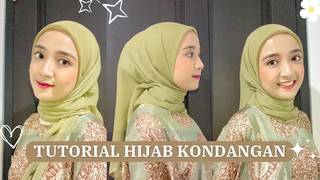 TUTORIAL HIJAB KONDANGAN 🧕🏼 #hijabkondangansimple - YouTube
