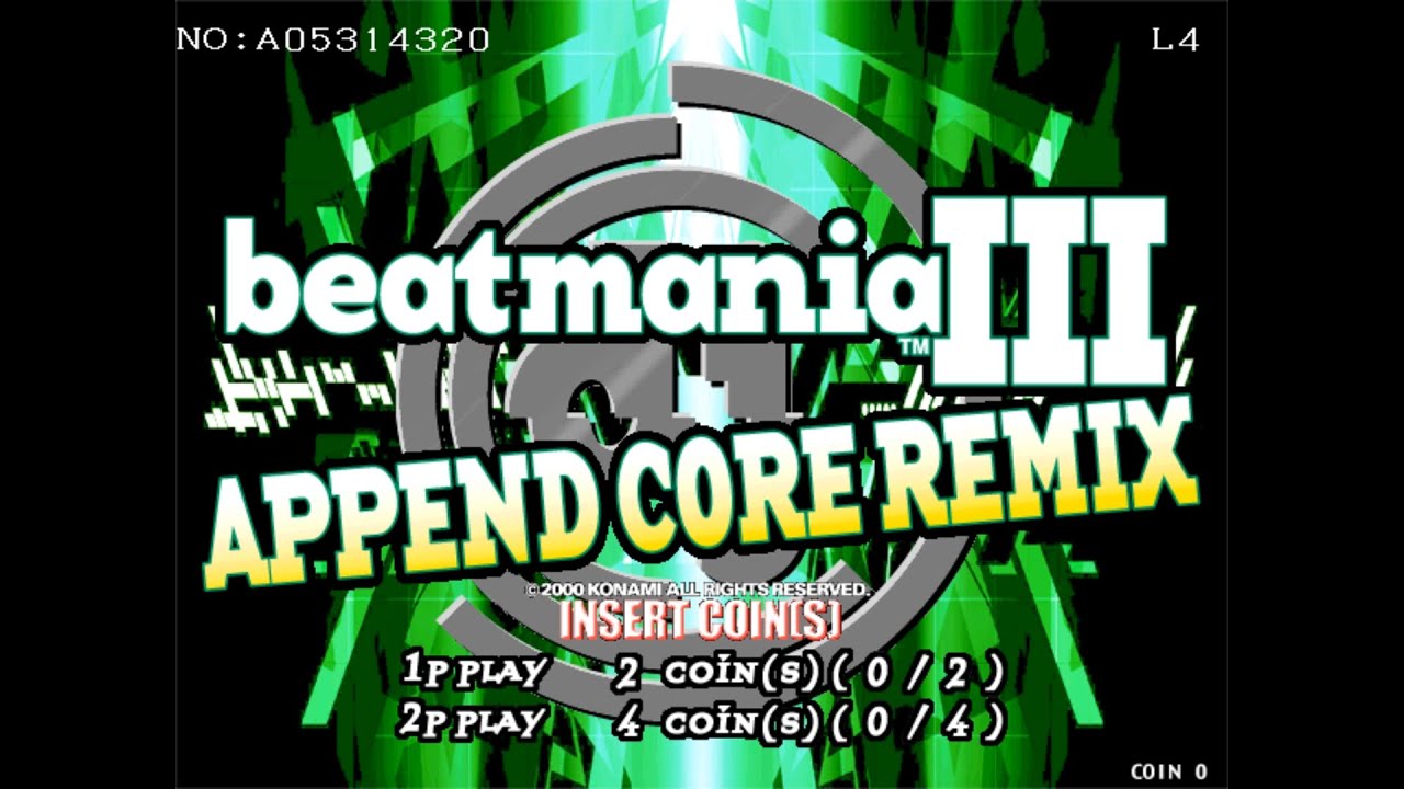[Arcade Play Series] Let's play beatmania #18 beatmania III APPEND CORE ...