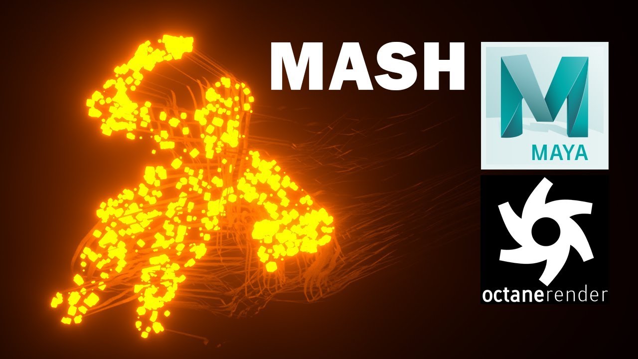 Motion Graphics GPU Rendering with Octane and Mash in Maya - YouTube