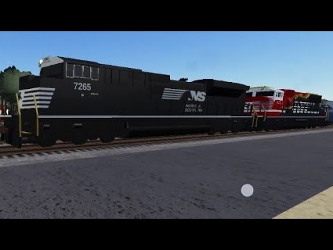 NS 7265 leads a Manifest with NS 911 at Glendale, OH - YouTube
