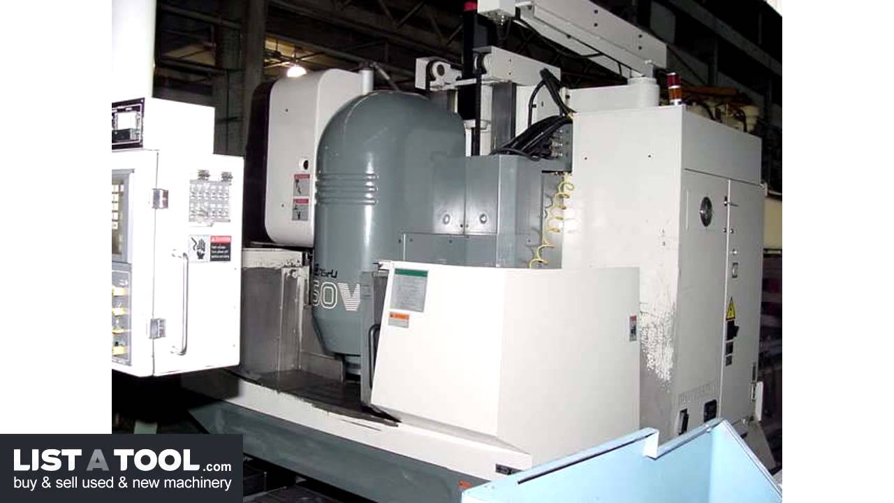 Enshu 550-V CNC Vertical Machining Center - YouTube