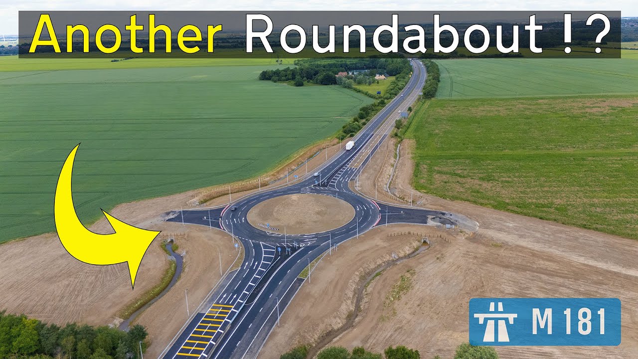 The SHORTENING Of The M181 Motorway By POINTLESS ROUNDABOUTS - YouTube