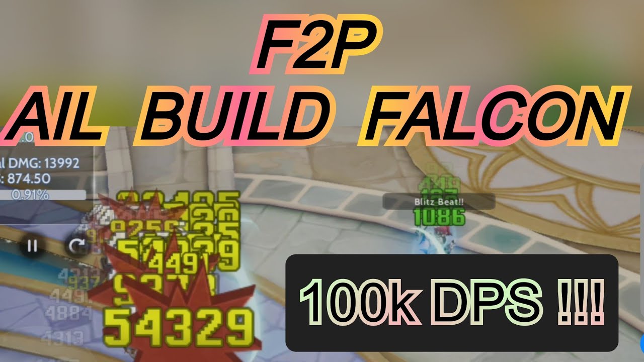 sniper/hunter AIL falcon F2P BUILD 100K DPS - YouTube