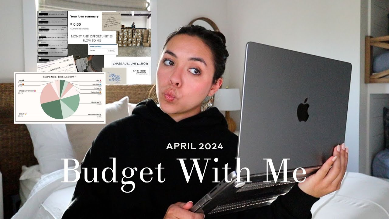 APRIL BUDGET WITH ME (expense tracking, variable income, savings, high ...