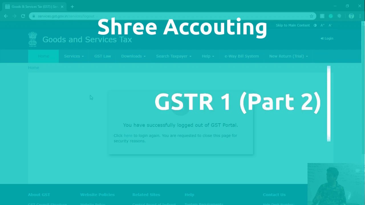 GST R1 Practical (Part 2) | Simple Hindi Explaination | SONU SIR ...
