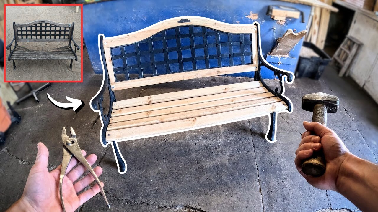 90 Minute Bench Restoration | Making PROFIT Fixing Old Furniture - YouTube