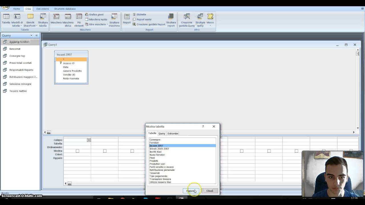 Microsoft Access Sample Test AM5.2 Esercizio 7 - YouTube