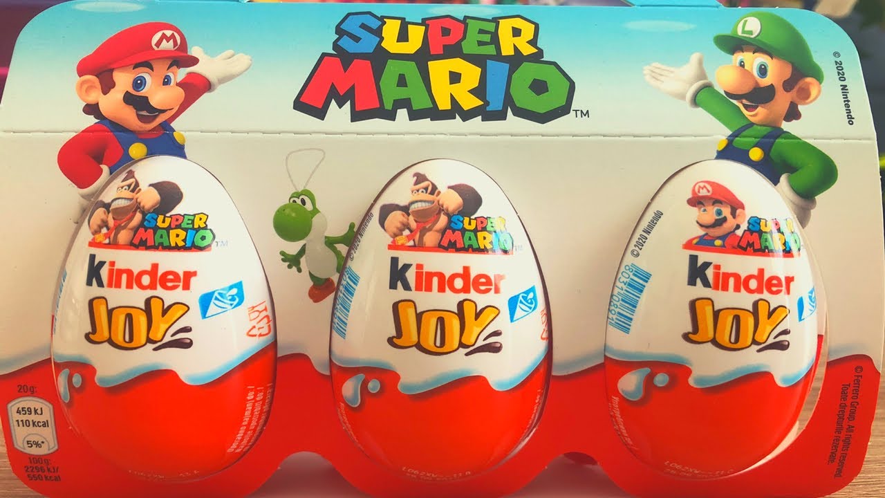 NEW Kinder Joy Eggs! Find Super Mario Toys Inside - Surprise Unboxing ...
