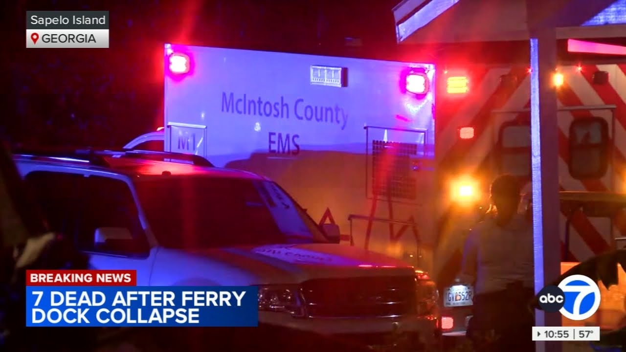 At least 7 dead after ferry dock gangway collapses on Georgia's Sapelo ...