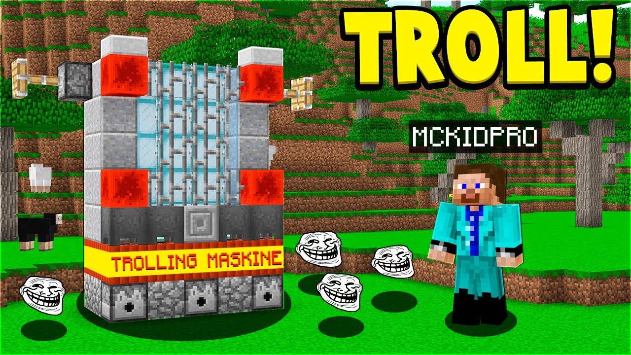 EN TROLLING MASKINE I MINECRAFT!! (DANSK MINECRAFT) - YouTube