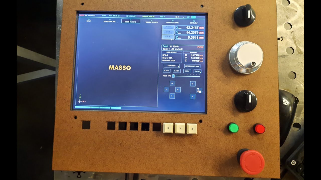 Masso G3 CNC Operator Interface - Dry Fit - YouTube