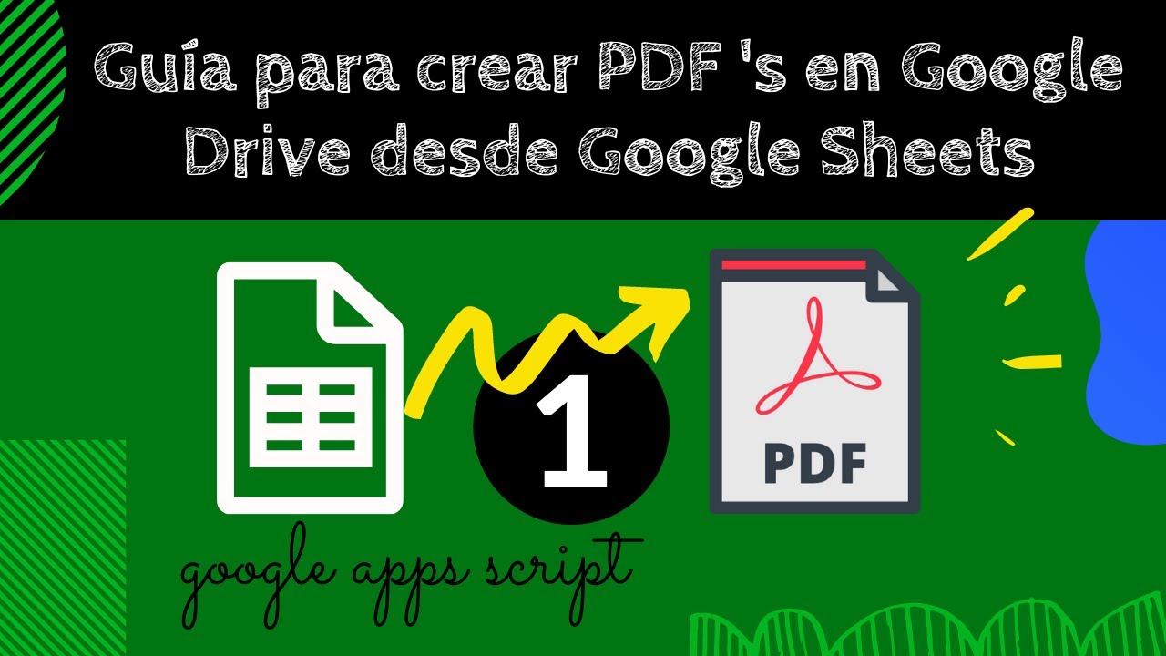 Guía para crear pdf en Google Drive tutorial 1 - YouTube