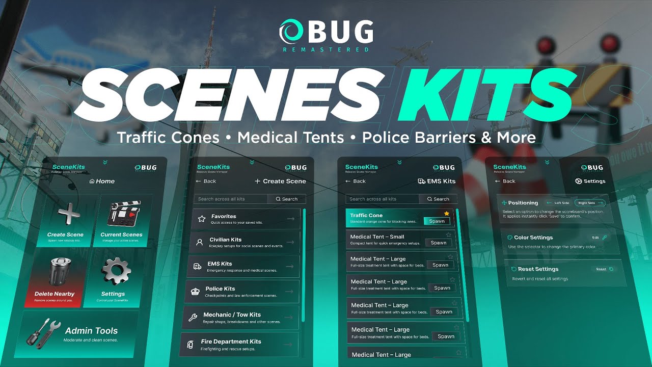FiveM SceneKits Script - Place Professional RP Scenes (Police/EMS ...